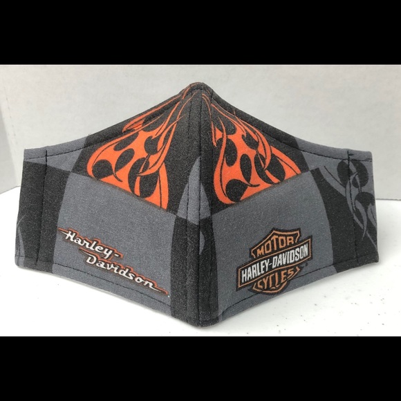 Hand Crafted | Accessories | Adult Unisex Harleydavidson Face Mask ...